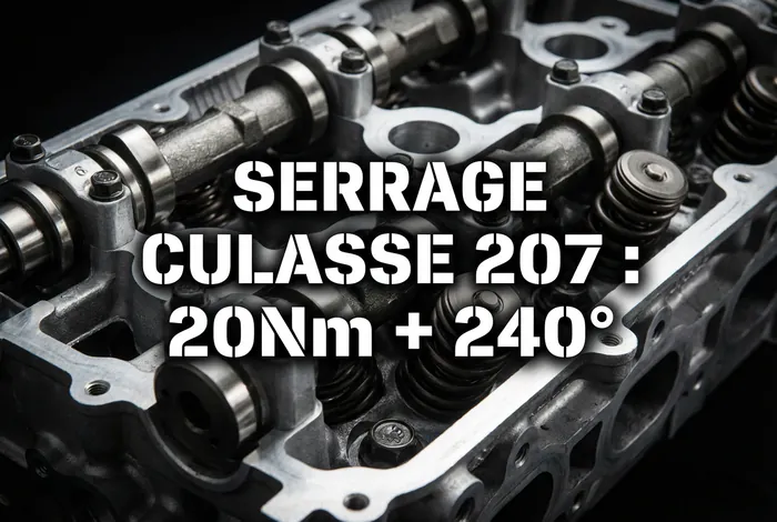 Couple de serrage culasse 207 1.4 essence : valeurs officielles et ...